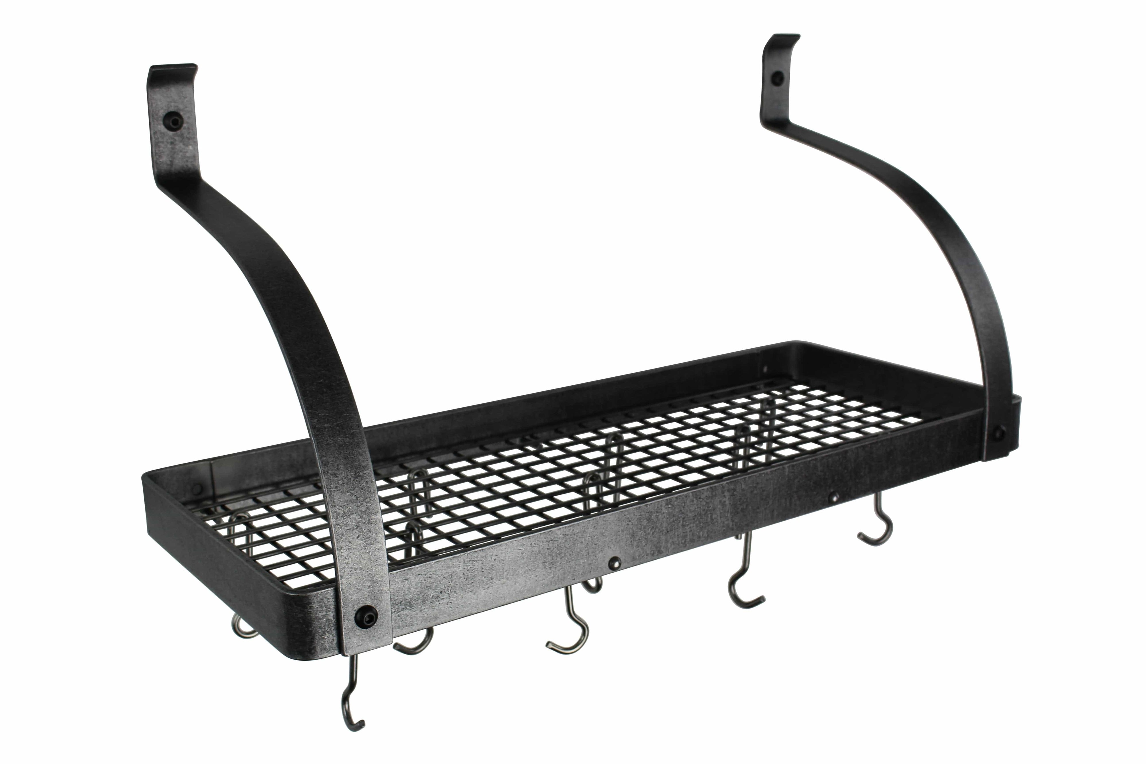 Enclume 36" Gourmet Deep Bookshelf Wall Rack with 12 Hooks - Enclume ...