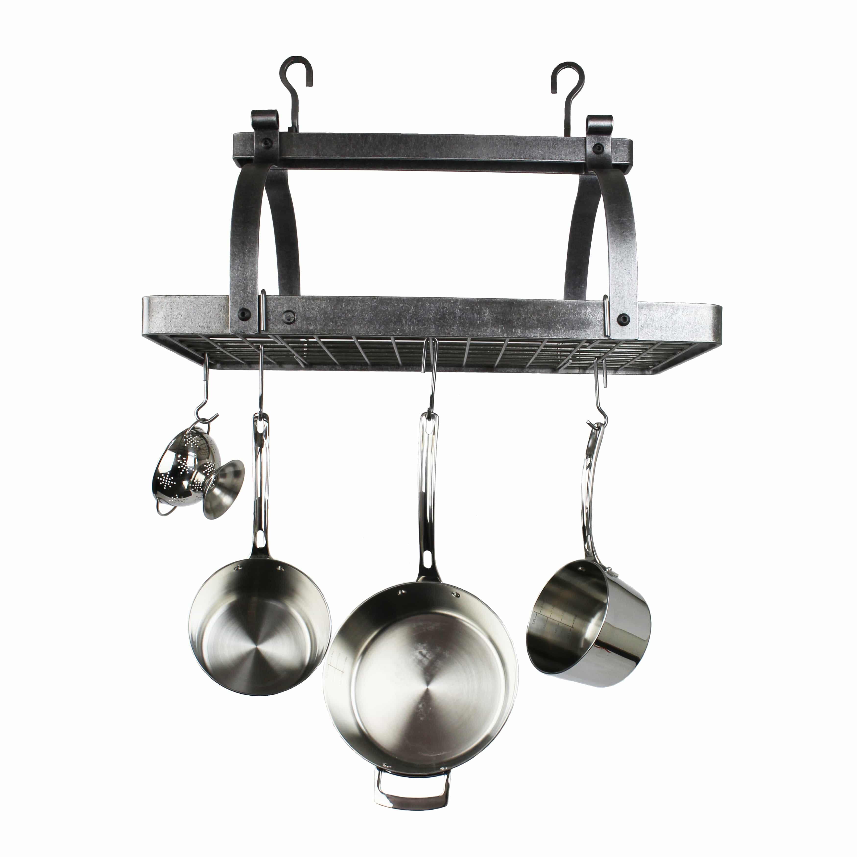 Enclume Classic Rectangle Ceiling Pot Rack with 12 Hooks - Enclume ...