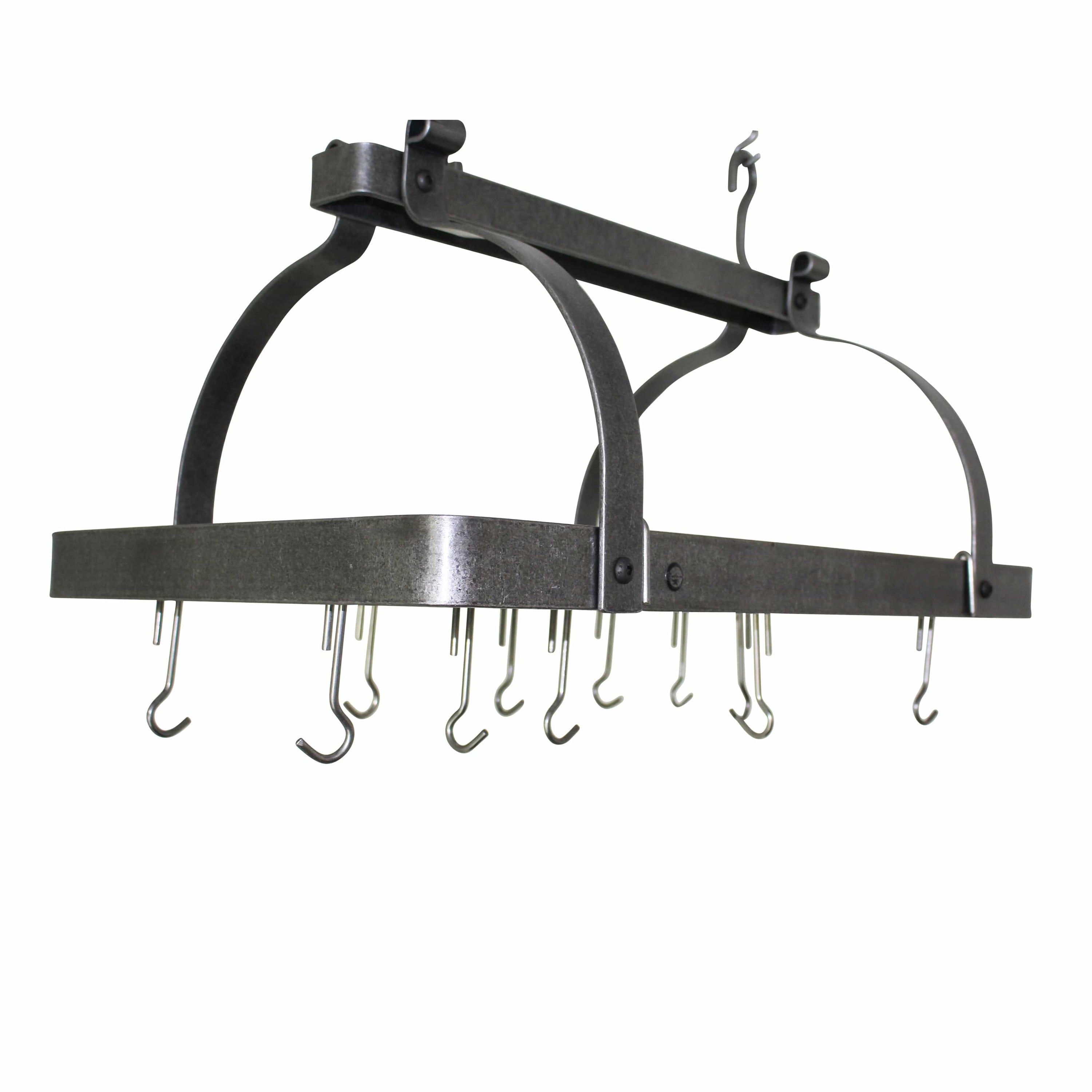 Enclume Classic Rectangle Ceiling Pot Rack with 12 Hooks - Enclume ...