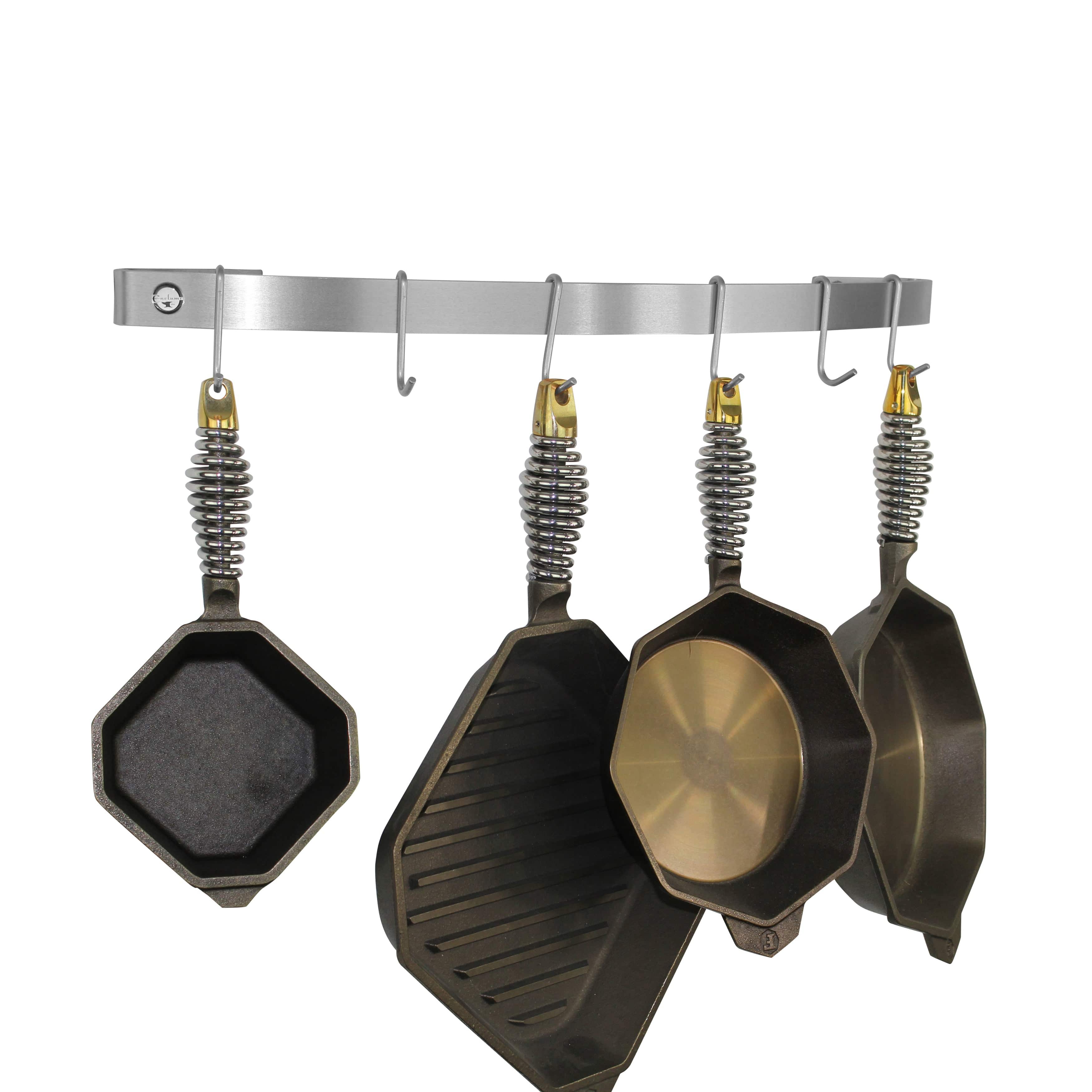 Enclume Handcrafted Curved Wall Rack Utensil Bar with 6 Hooks - Enclume ...